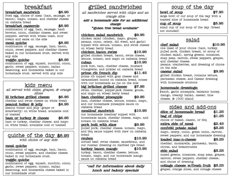 Lillie Hobbs - Bakery, Lunch, Antiques, and Local Art just south of ...